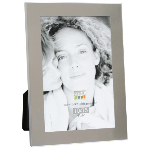 Walther, Cadre photo en aluminium brossé Aluline noir